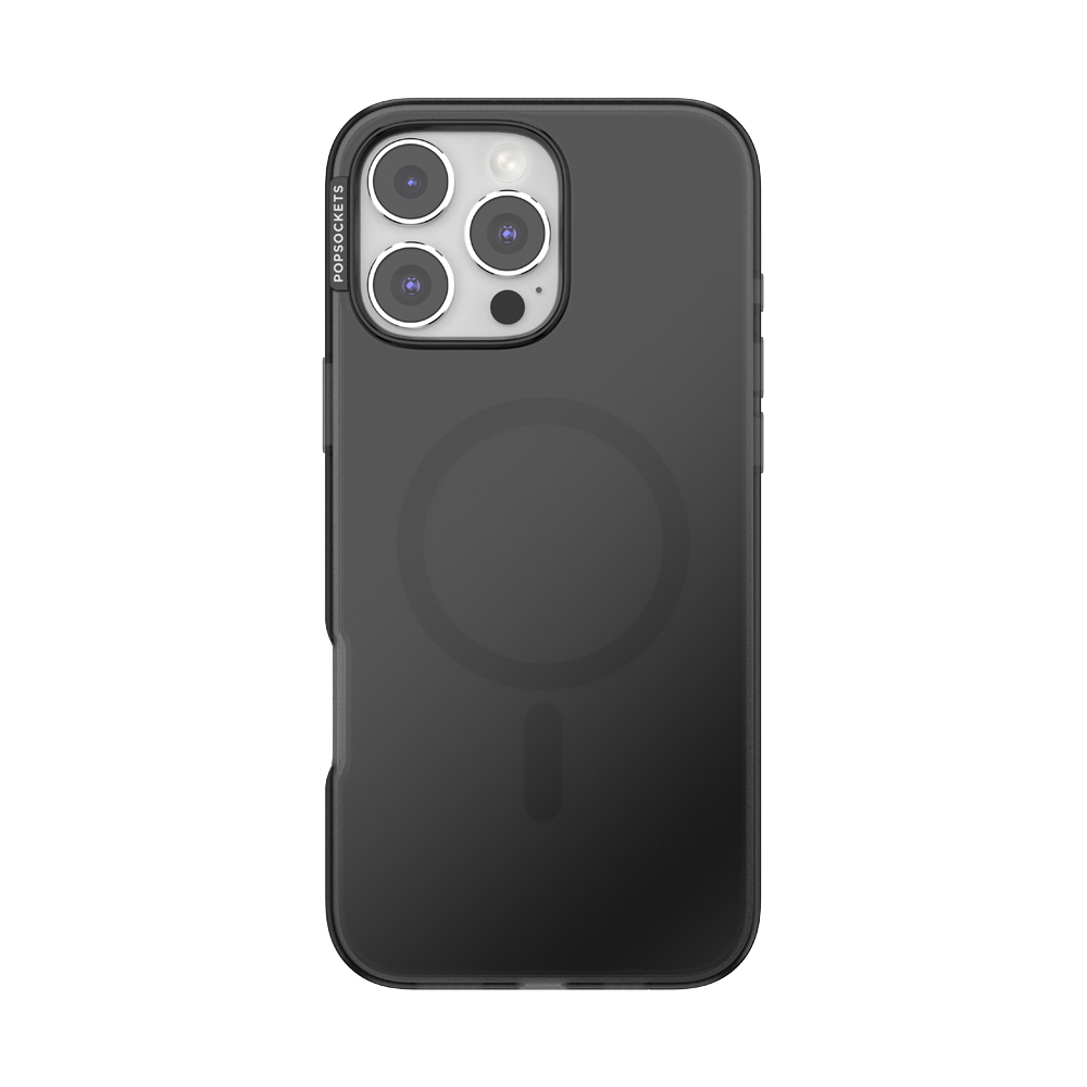 black iphone case with popsocket